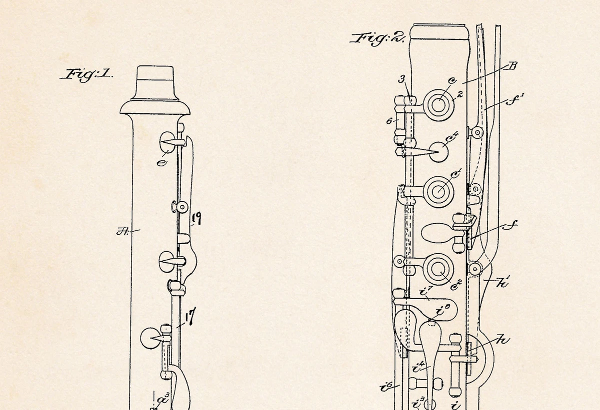 English Horn Drawing