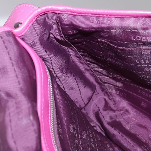 Loewe Heritage Messenger Leather Pink Leather Shoulder Bag Bag ...