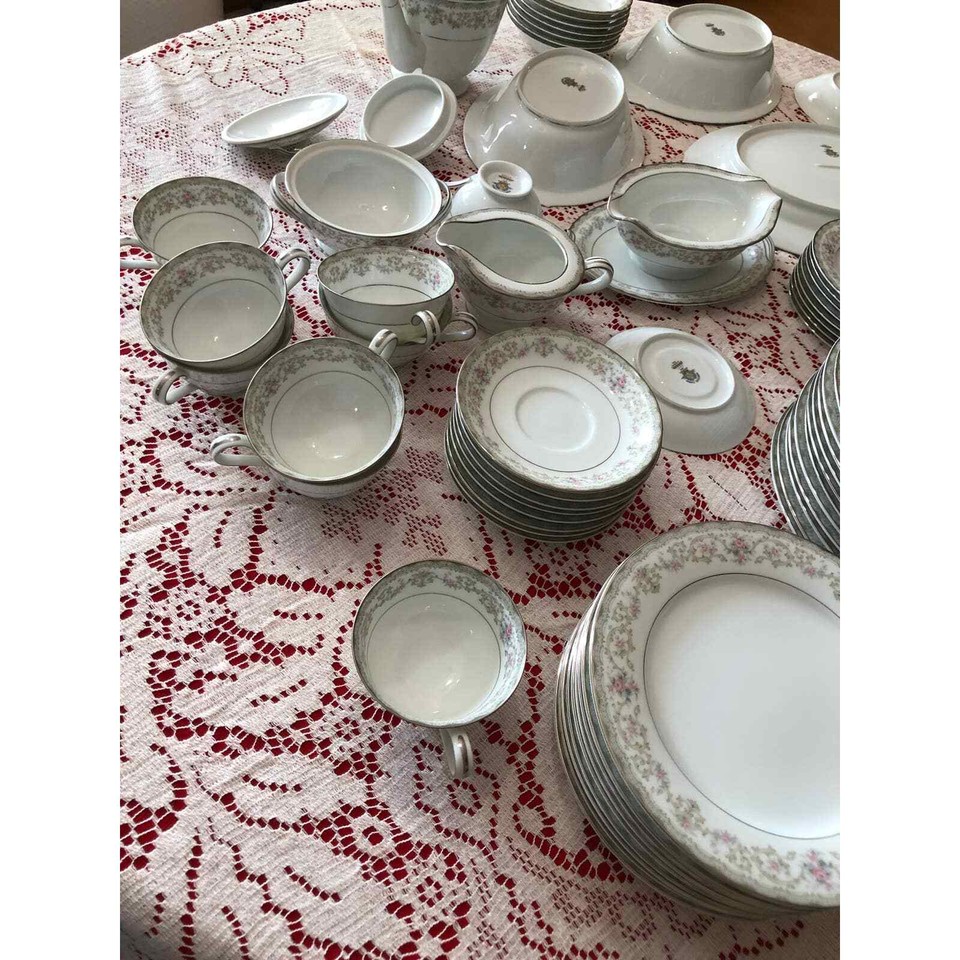 Noritake China- Edgewood Pattern. Made in Japan. 63 pieces | eBay