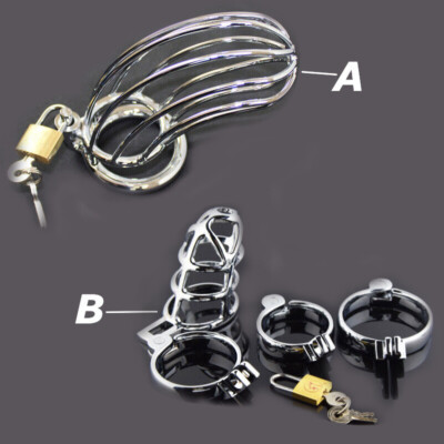 Metal Lockable Male Chasity Cage Grid-like Device Restraint Chastity ...