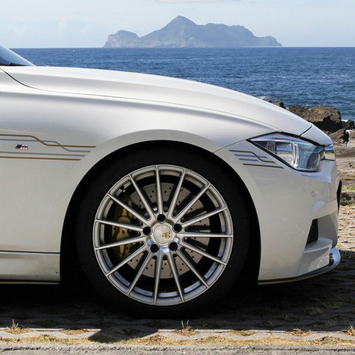 19" Avant Garde M615 Silver 19x8.5 19x9.5 Wheels Rims Fits BMW 320 328 ...