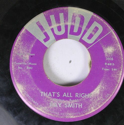 50'S & 60'S 45 Ray Smith - That'S All Right / Rockin' Little Angel On ...
