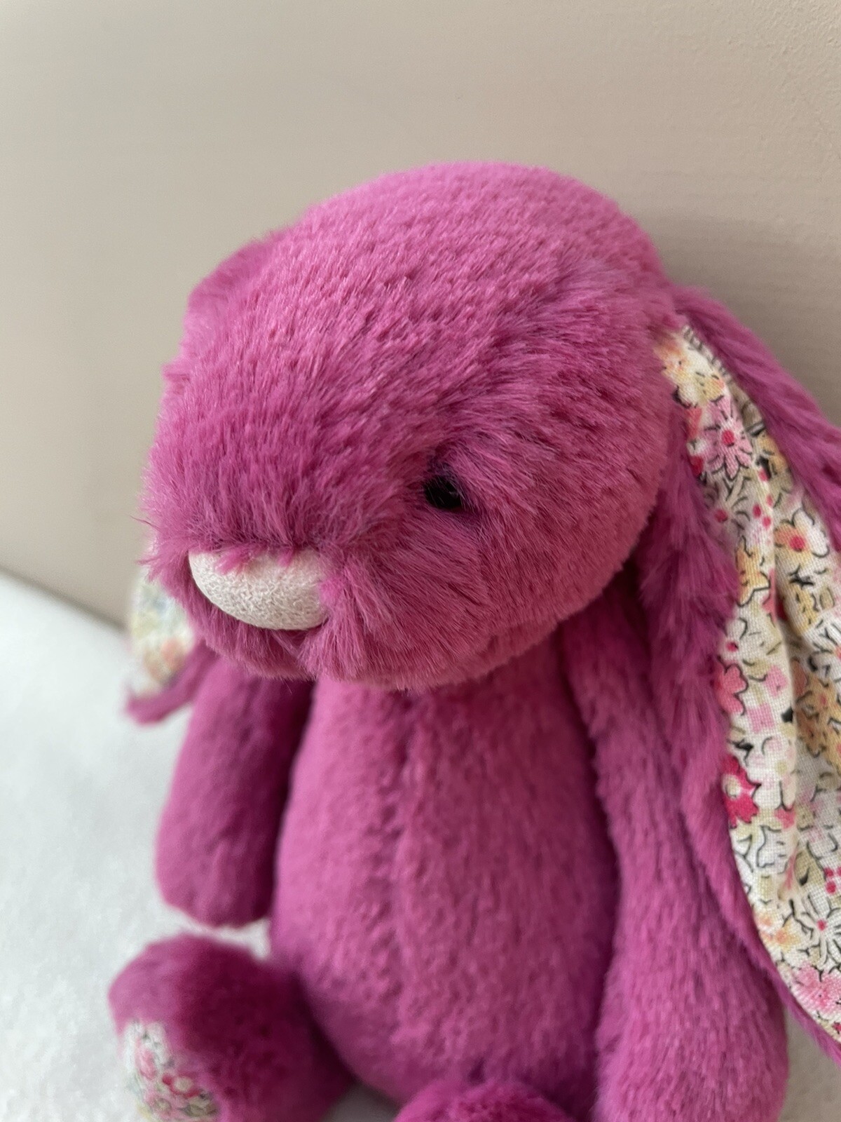 NEW Jellycat Small Bashful Rose Blossom Bunny Soft Baby Toy Pink Floral ...