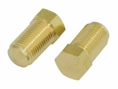 VW metric brake line plugs M10 x 1.0 brass bubble flare plugs metric ...