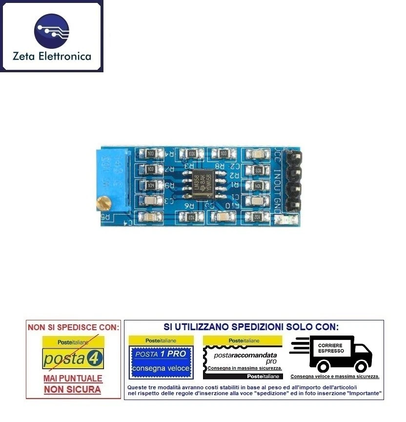 HALJIA LM358 100 Times Gain Signal Amplification Module, 41% OFF