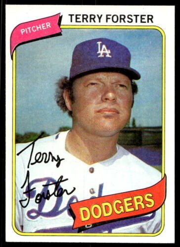 1980 Topps #605 Terry FORSTER Pitcher Los Angeles DODGERS EX FREE ...