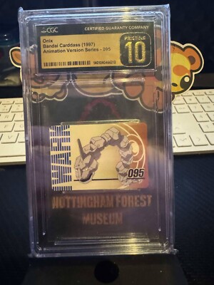 Super Rare Vintage Pokémon 1997 Onix - Bandai Carddass 095 CGC P10 WOTC ...