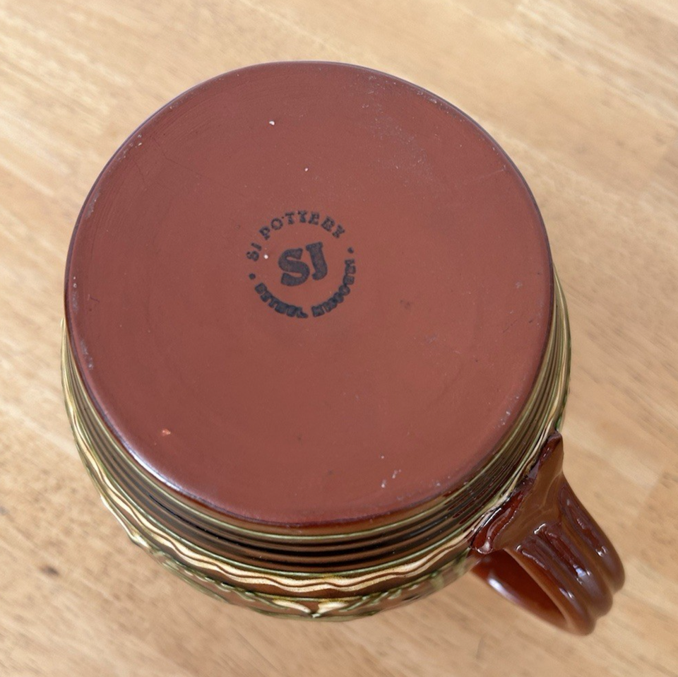 SJ Pottery Redware Bethel Missouri Pitcher | eBay