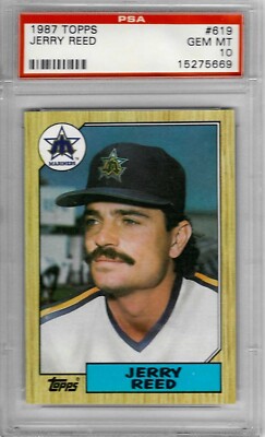 1987 Topps #619 Jerry REED - PSA 10+++ Mariners - pop 5 | eBay