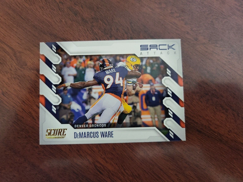 2022 Score Sack Attack Gold #SA-DW DeMarcus Ware Denver Broncos | eBay