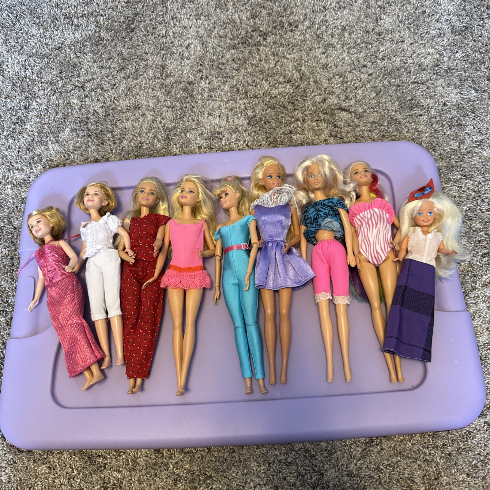 Mattel Lot Of 1990s 2000s Barbies Lot Of 9 Dolls | eBay