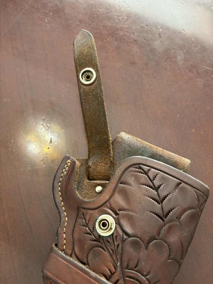 Vintage George Lawrence Co. 2C Challenger R6 Embossed Leather Holster 5 ...