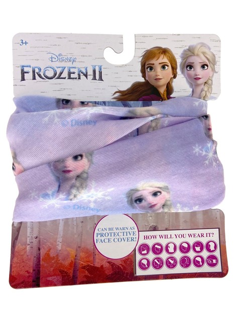 Disney Frozen 2 Elsa Neck GAITER Face Mask Reusable Washable Child Kids ...