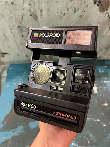 Polaroid Sun 660 Autofocus Instant Film Camera - Working | eBay