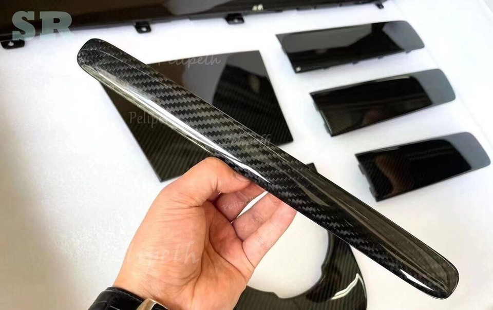 Carbon Fiber Car Interior Kit Cover Replace For 2019+ Benz G-Class G500 ...