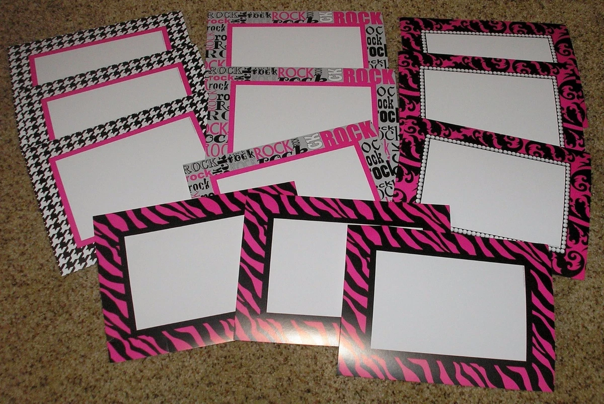 Hot Pink And Black Border