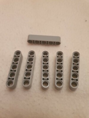 6 x NEW LEGO TECHNIC LIFTARM 1 x 5 THICK PART No : 4211651 BLUISH GREY ...