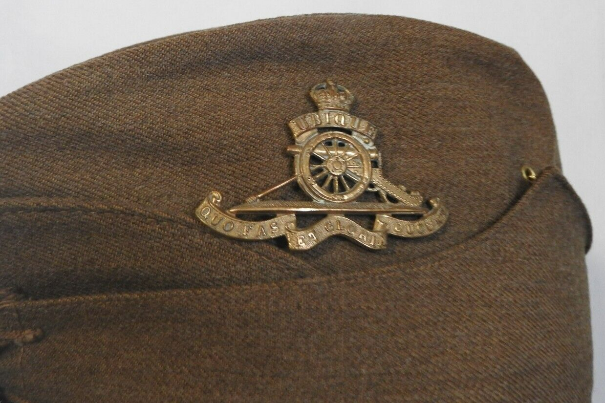 Military WW2 RA Royal Artillary Side Cap Field Service Uniform Hat Cap ...