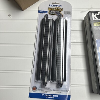 Bachmann HO scale 9" Straight EZ Track (4) Railroad Tracks - Trains ...