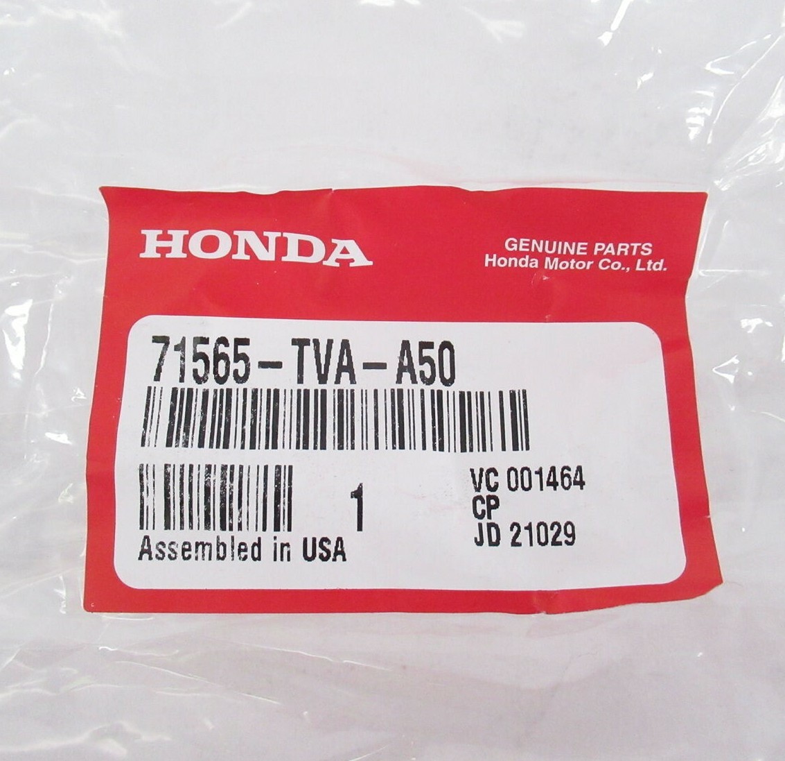 Genuine OEM Honda 71565-TVA-A50 Driver Rear Bumper Molding Assy 2018 ...