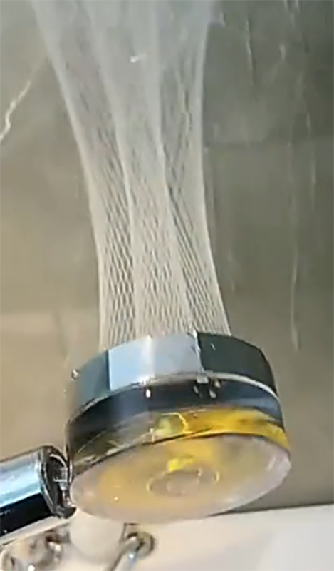 High Pressure Shower Head Adjustable 360°Rotation Turbine Water Saving ...