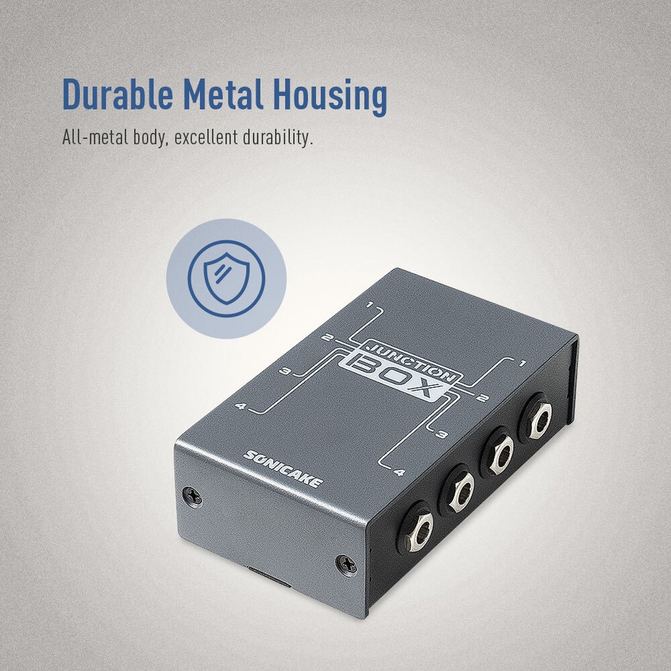 SONICAKE Junction Box TRS Stereo 4 Channel Organization LINE Guitar ...