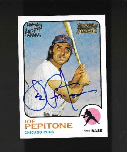 2001 Joe Pepitone Team Topps Legends Auto #580 Cubs | eBay