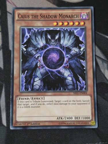 Yu-Gi-Oh - Caius the Shadow Monarch - SR01-EN004 - 1st Edition - LP ...