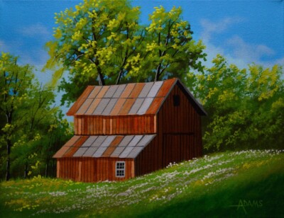 "Clover Hill" Gary Adams Studio original landscape painting FREE ...