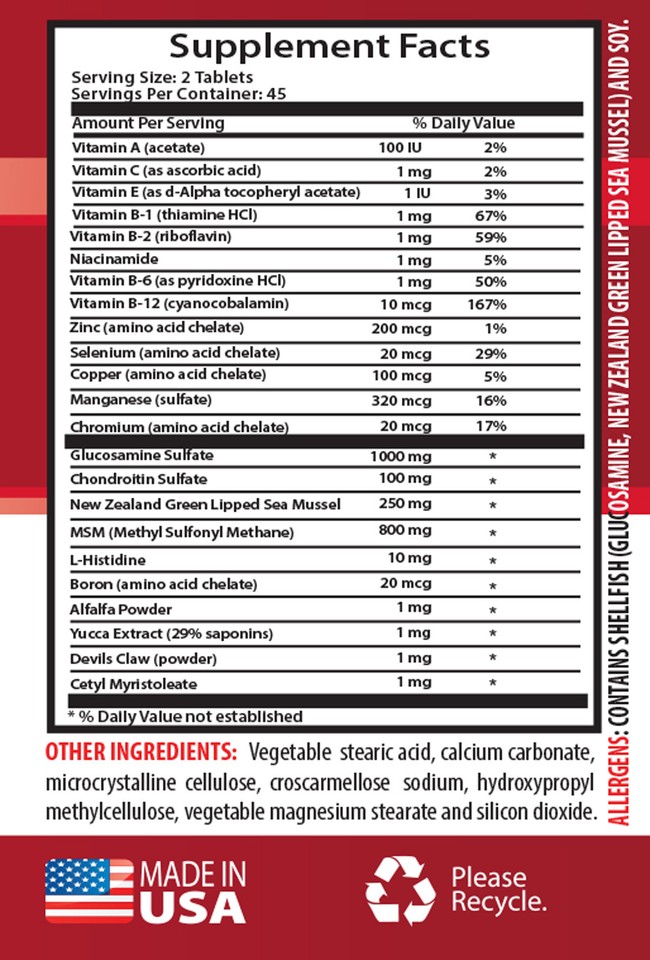 bone vitamins for men - JOINT MATRIX PREMIUM COMPLEX - msm glucosamine ...