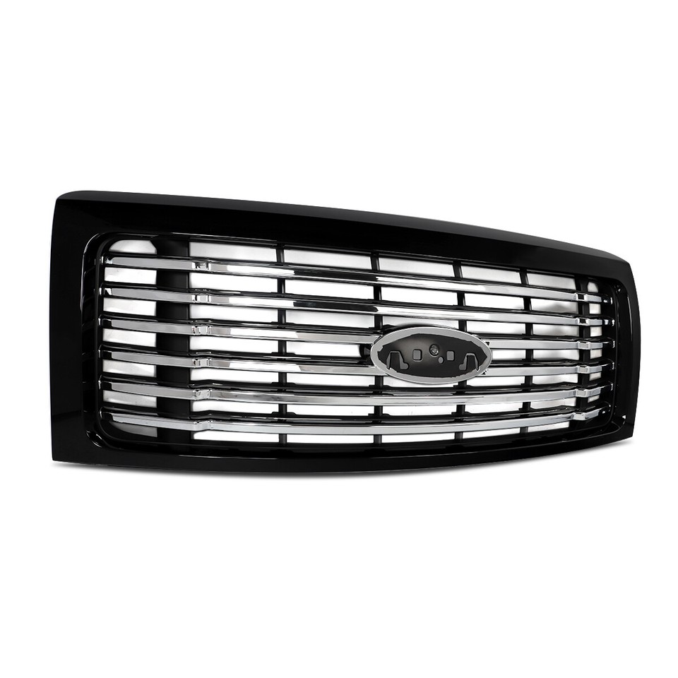 Chrome Black Grille For 2009-2014 Ford F150 Harley-Davidson FX4 Lariat ...