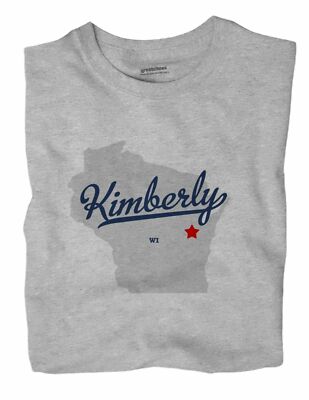 Kimberly Wisconsin WI Wis Wisc T-Shirt MAP | eBay