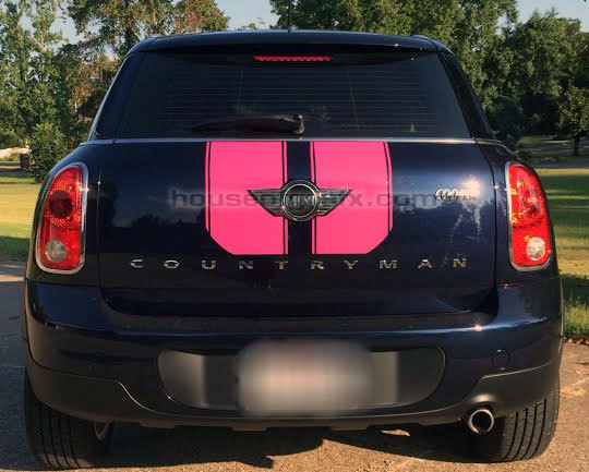 Bonnet Boot Stripes Stripe Graphics fit Mini Countryman Cooper Clubman ...