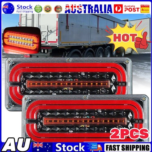 2X Sequential Indicator LED Tail Lights Trailer Ute Caravan Truck Stop ...