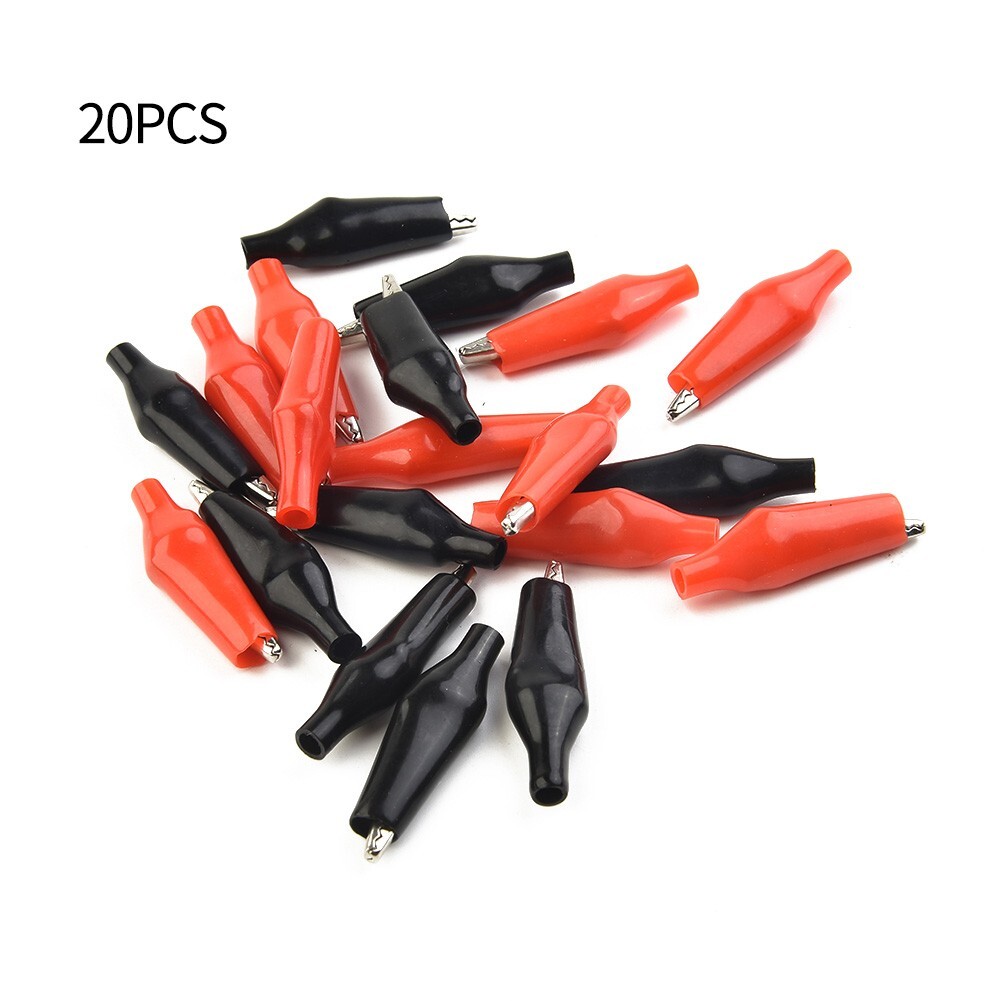 Lightweight Black Red Alligator Clip Electrical Clamp for Easy ...