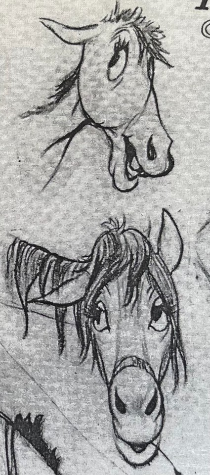 FERDINAND THE BULL PICADOR'S HORSE Model Sheet Animation PHOTOCOPY 3 | eBay