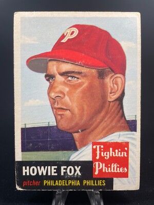 1953 Topps Baseball Howie Fox #22 Philadelphia Phillies | eBay
