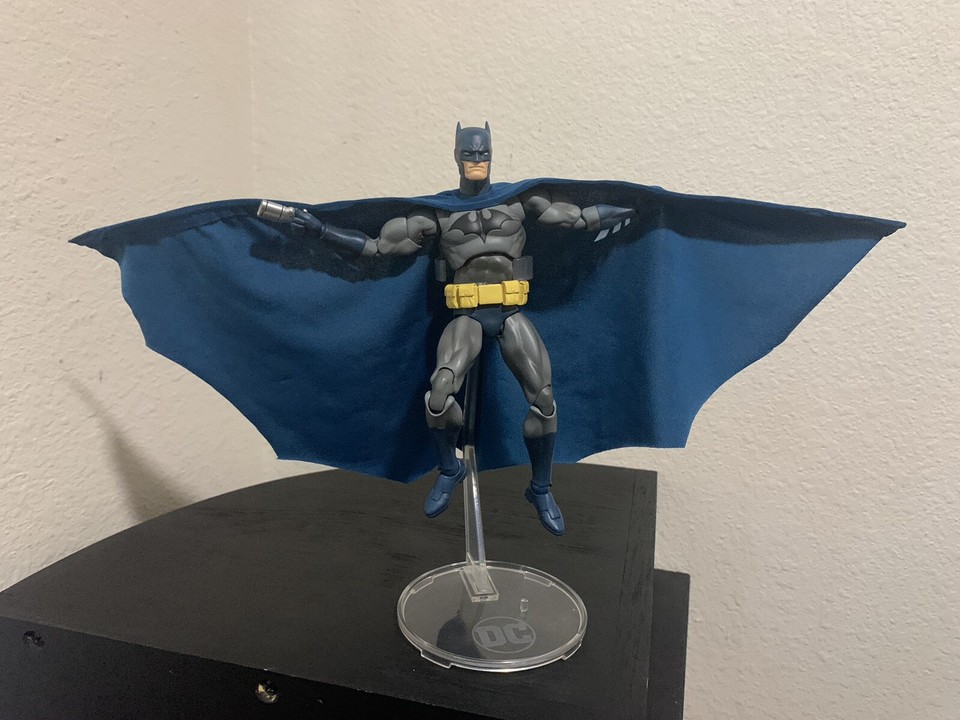 Custom Batman Mafex Hush Drape Cloth Wired Cape 1/12 Dc Multiverse NOT ...