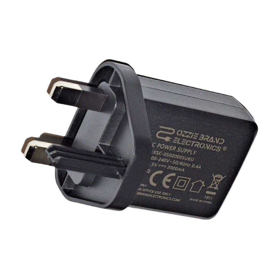 USB Power Adapter, UK Mains Charger, 5V 2A USB Plug, USB Wall Charger ...