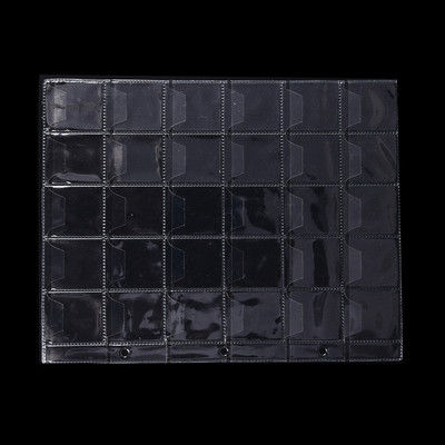5 Pages 30 Pockets Plastic Coin Holders Storage Collection Money Album ...