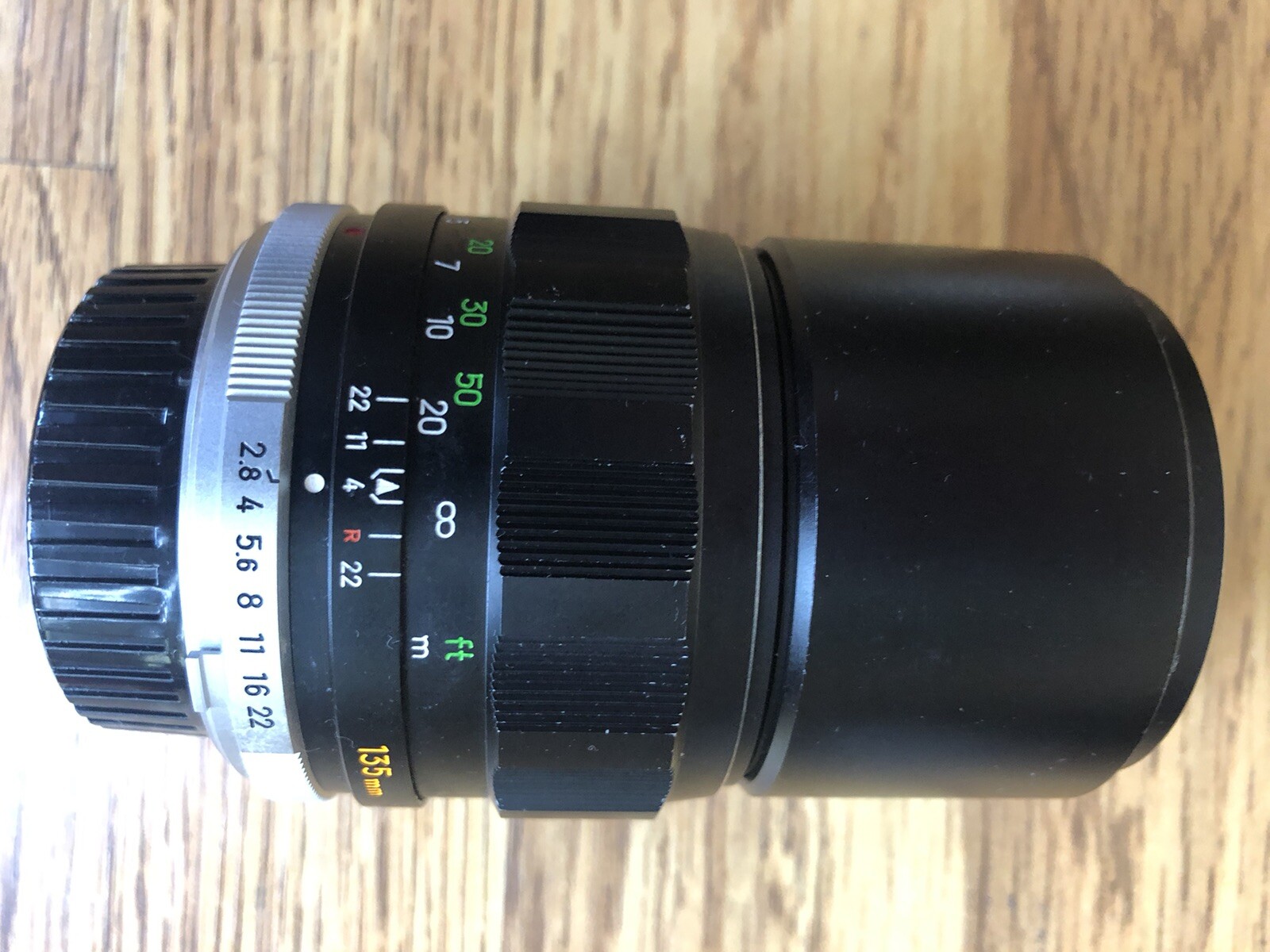 Minolta camera lens 135mm. 2.8 - 22. 1.5 - 20m. 5 - 50ft | eBay