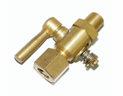 3/16" Hose ID x 1/8" BSP Barbed Lever Tap - Brass Lever Tap - Tanks ...