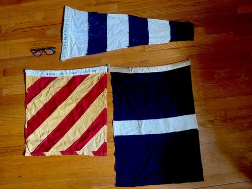 Vintage World War II Naval Signal Flag Lot 1944 | eBay