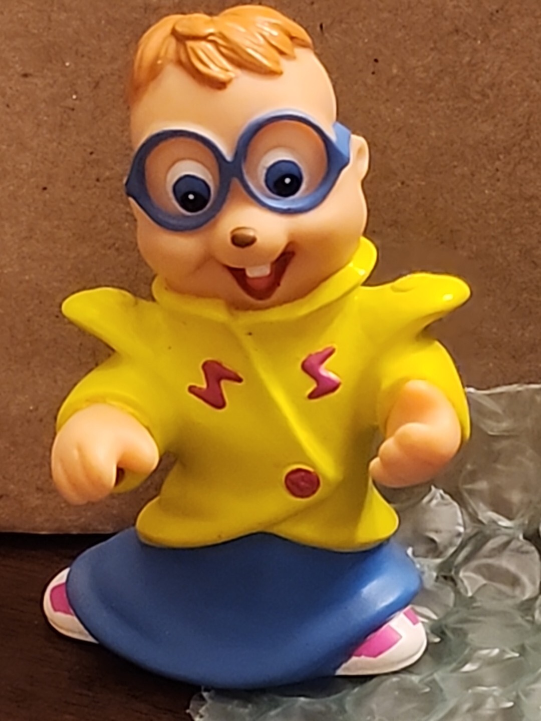 VINTAGE 1990 Alvin and The Chipmunks SIMON 3" Plastic PVC Toy Figure ...