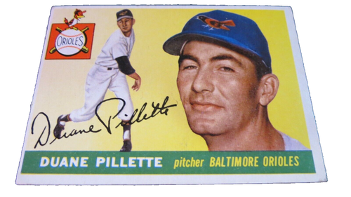 1955 TOPPS BASEBALL SET #168 Duane Pillette, Baltimore Orioles | eBay