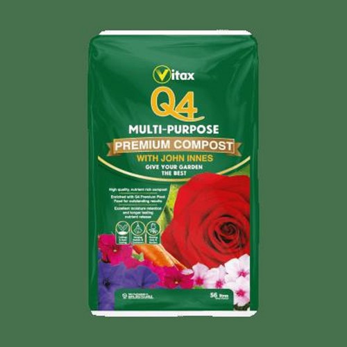 Vitax Q4 Multipurpose Compost with John Innes 56 Litre Young Plants ...