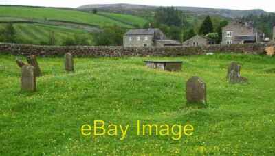 Photo 6x4 Kirk Park Arkle Town Graveyard at Arkle Town which was once t ...