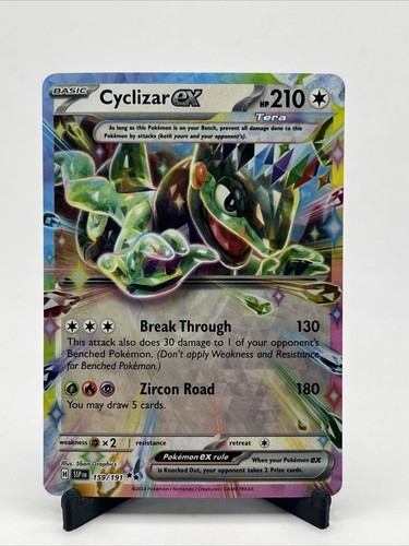 Pokemon SV08 Surging Sparks Cyclizar ex 159/191 Double Rare ...