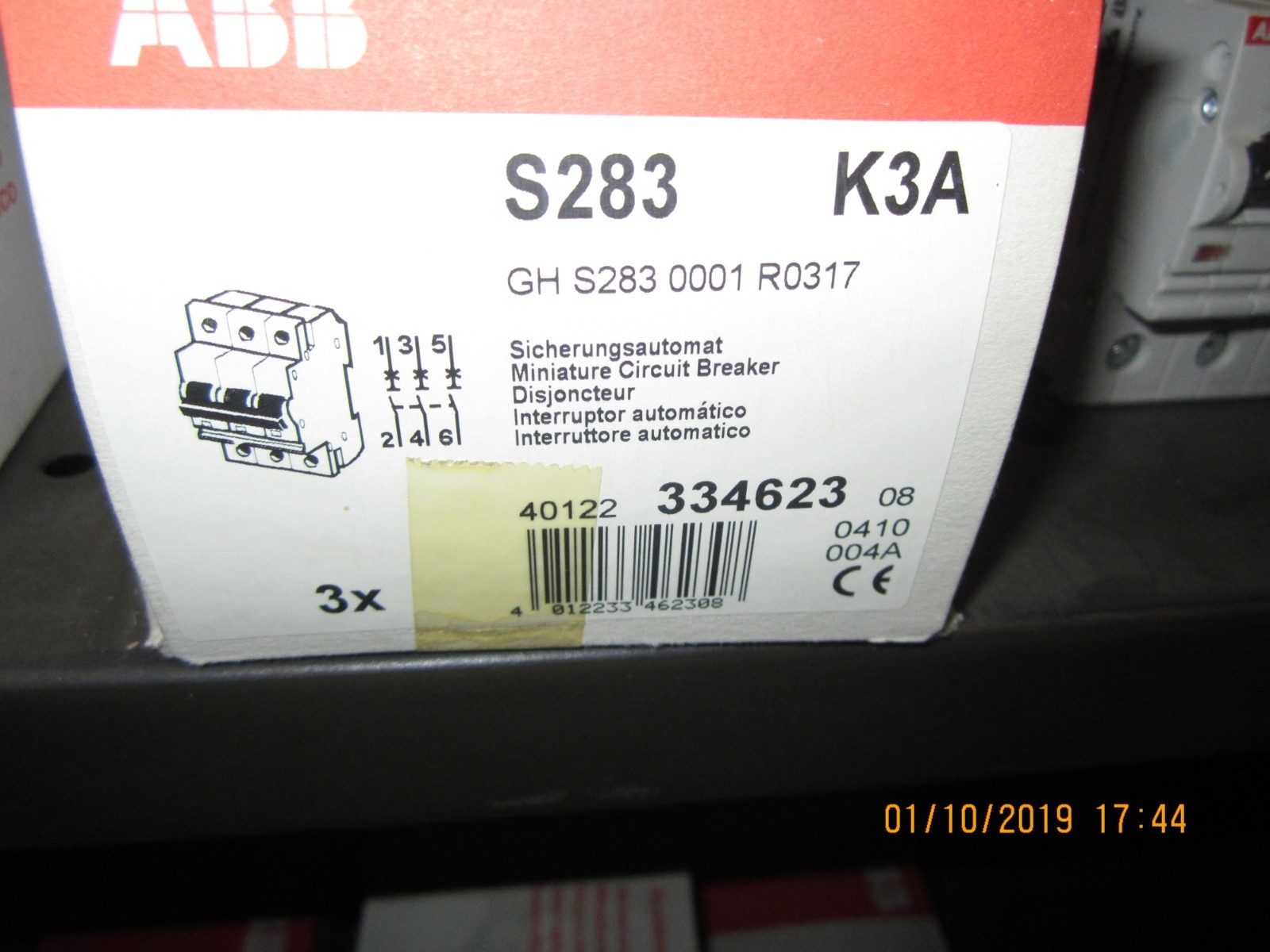 ABB S283-K3 3P 3A Breaker | eBay