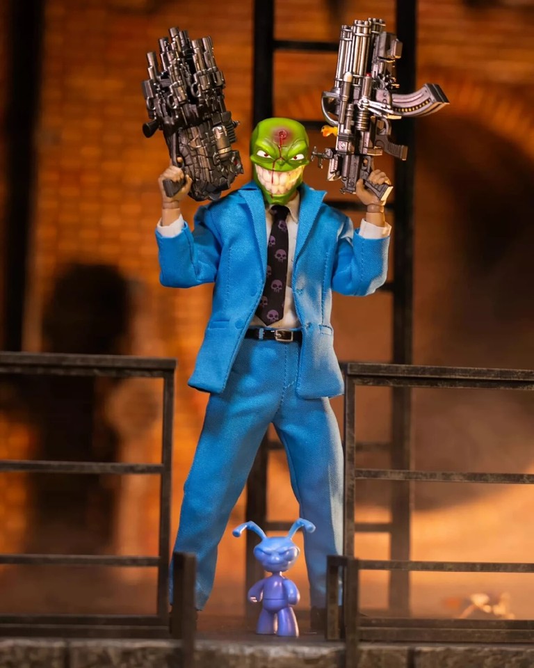 Mezco The Mask Jim Carrey 1/12 Collectible Action Figure Deluxe Edition ...